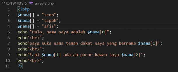 MEMPELAJARI ARRAY PADA PHP - Redaksiana