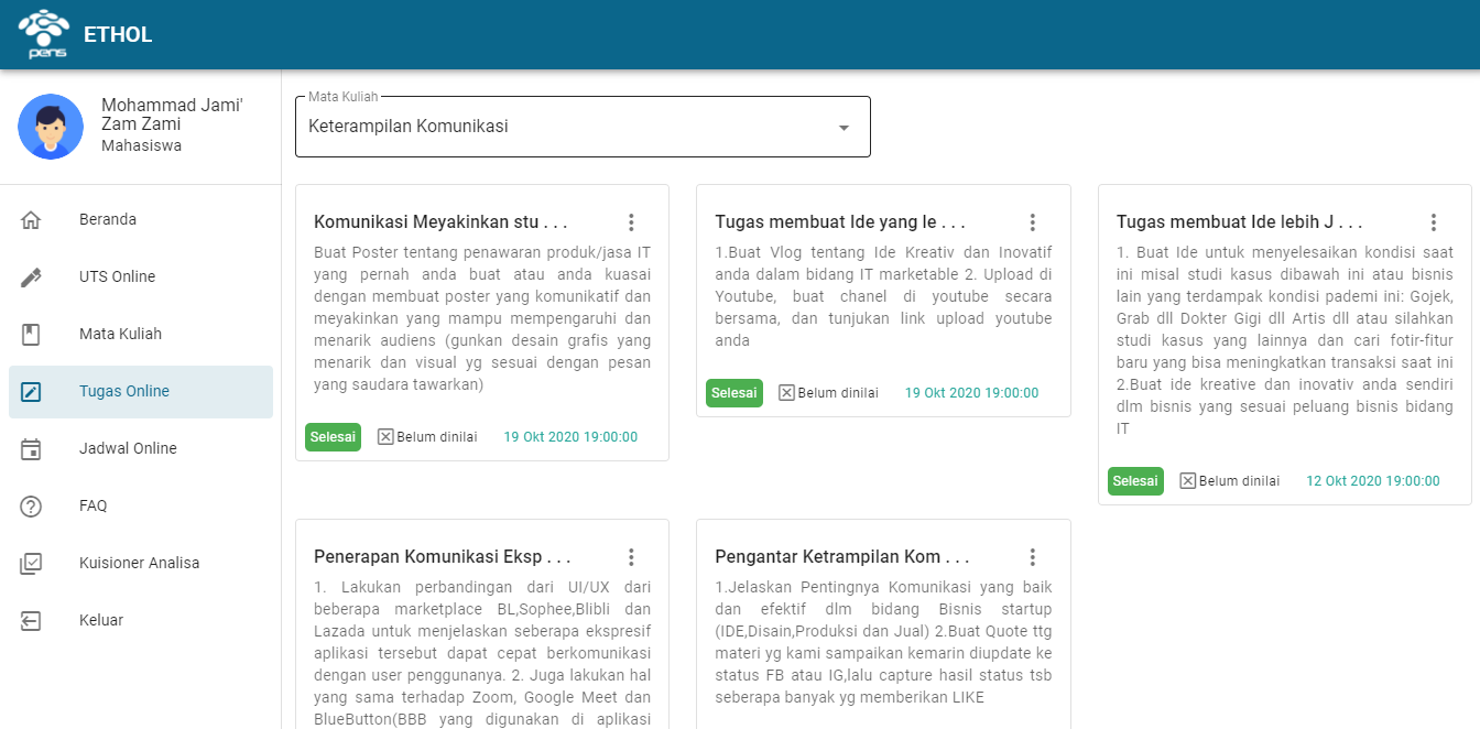 ETHOL Website Distance Learning dengan Segala Fiturnya yang Hybrid ...